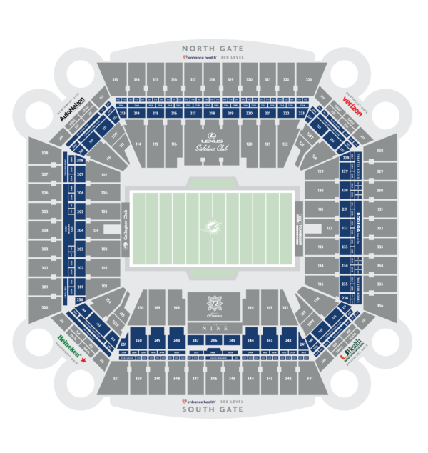 STADIUM SEATING CHART - Hard Rock Stadium