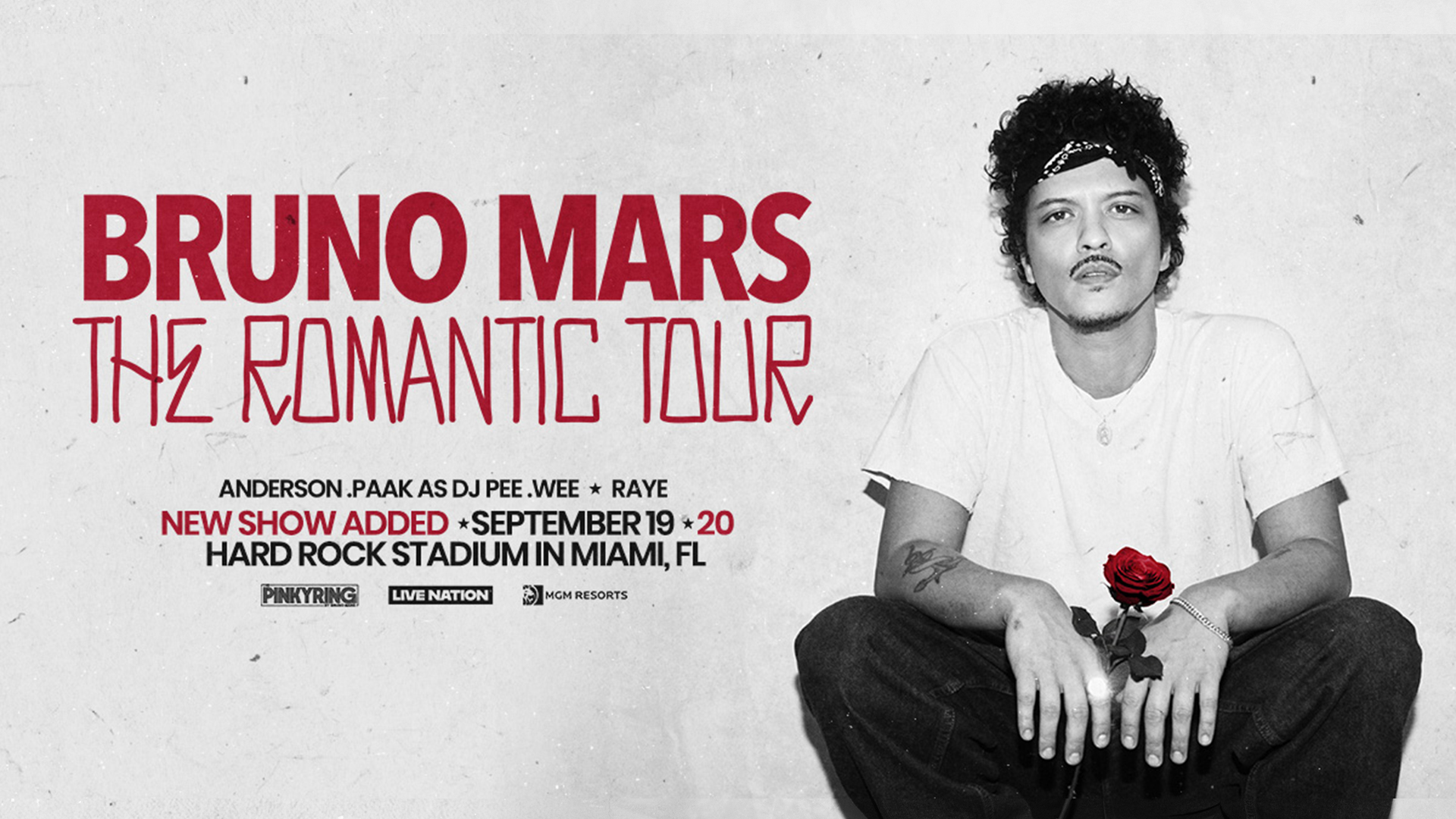 BRUNO MARS ANNOUNCES ‘THE ROMANTIC TOUR’