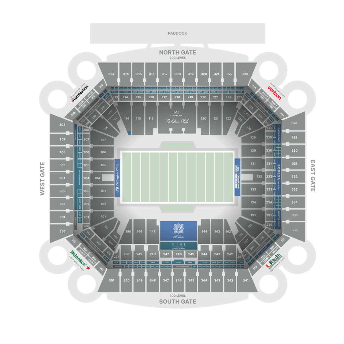 STADIUM SEATING CHART - Hard Rock Stadium